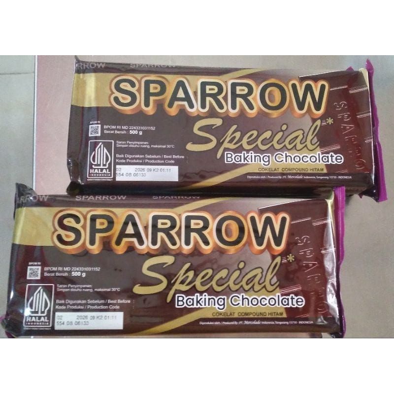 Jual sparrow coklat compund |coklat blok 500g | Shopee Indonesia