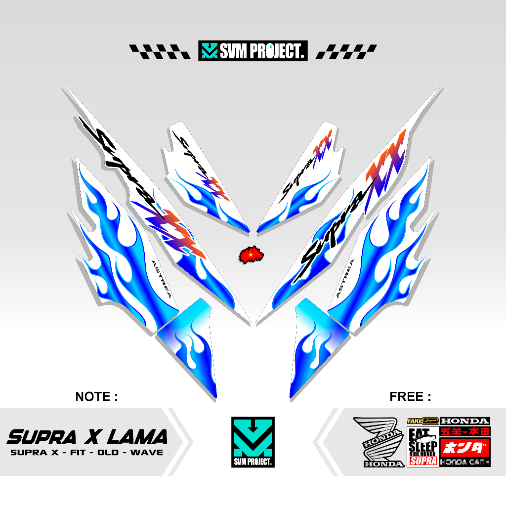 Jual STRIPING SUPRA XX MOTIF X27 STIKER LIS HONDA SUPRA Xx LAMA ORI ...