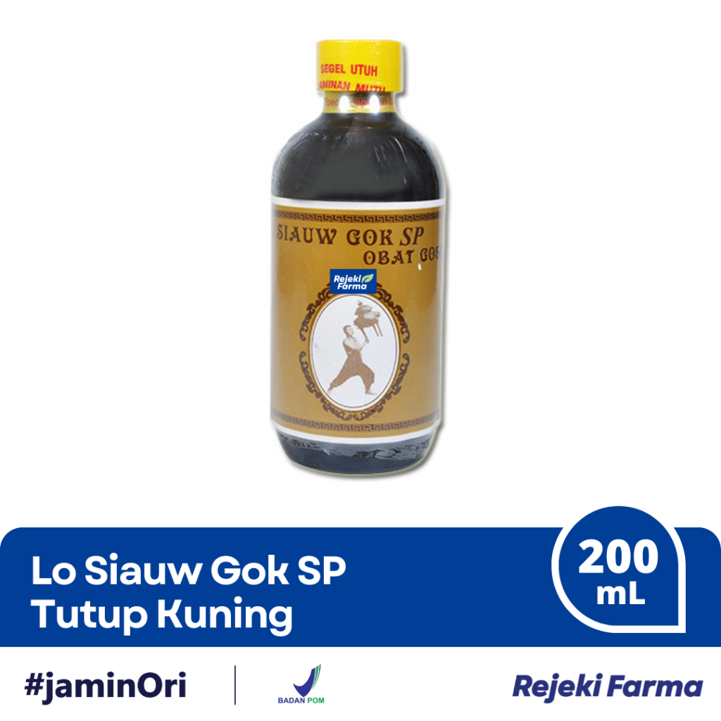 Jual Minyak Obat Gosok Lo Siauw Gok SP ( Tutup Kuning ) 200 mL - 200mL ...