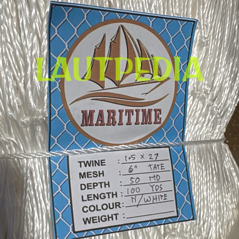 Jual Jaring Kakap / Gulama / 6 in Ply27 / Jaring PE Milenium | Shopee ...