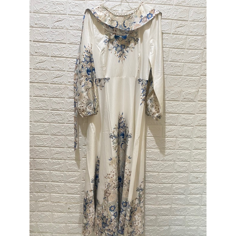 Jual PL Gamis putih etnik SILK ORIGINAL TEBAL BKK | Shopee Indonesia