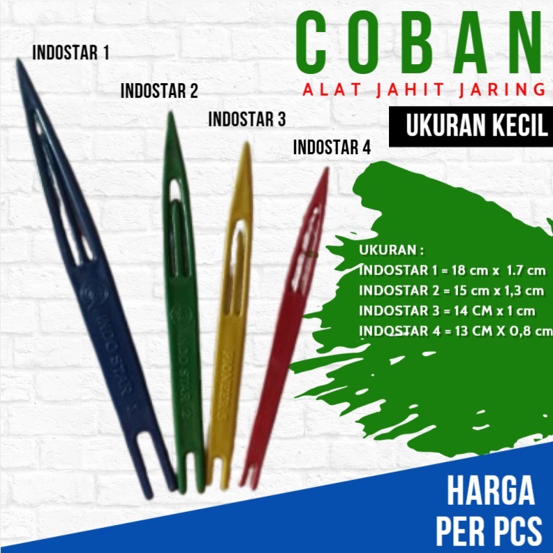 Jual COBAN/CUBAN/JARUM JARING/SIKON/ ALAT JAHIT JARING ATAU JALA CAP ...