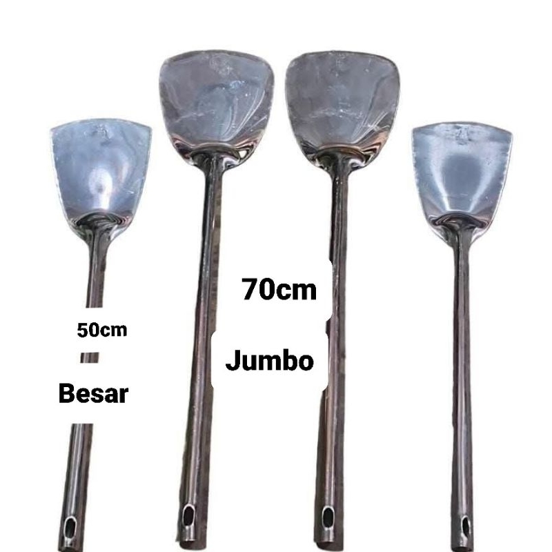 Jual SEPATULA / SUTIL / SOTEL / STAINLESS STEEL BESAR 50 cm & JUMBO 70 ...