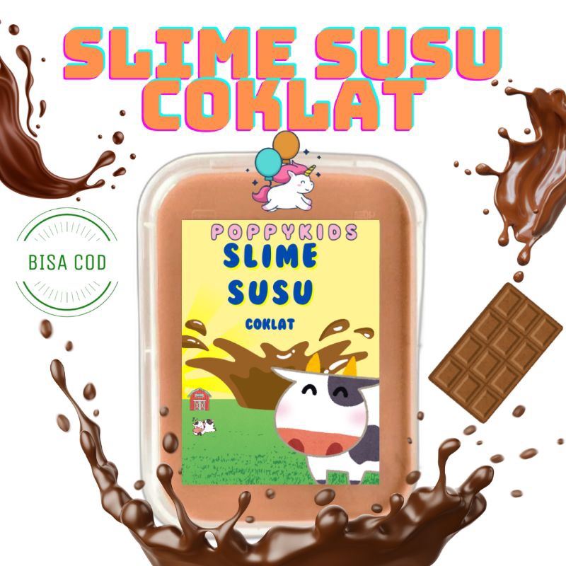Jual SUSU SLIME COKLAT || TOFU SLIME 200 ML BY POPPY SLIME | Shopee Indonesia