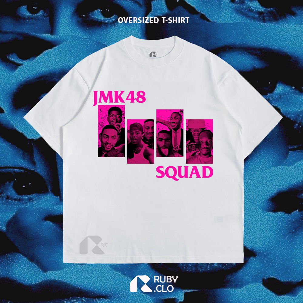 Jual RUBY.CLO - KAOS BAJU BOXY OVERSIZE JMK 48 SQUAD PUTIH | OVERSIZED ...