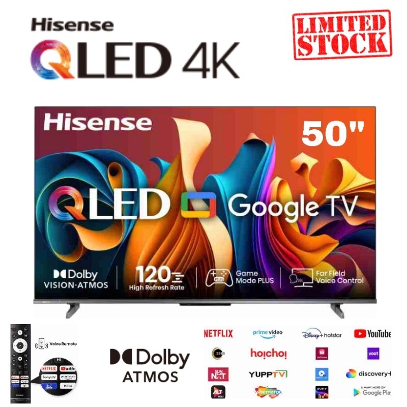 Jual HISENSE QLED 4K GOOGLE TV 50 Inch - Dolby Atmos 50Q6N SERIES Game ...