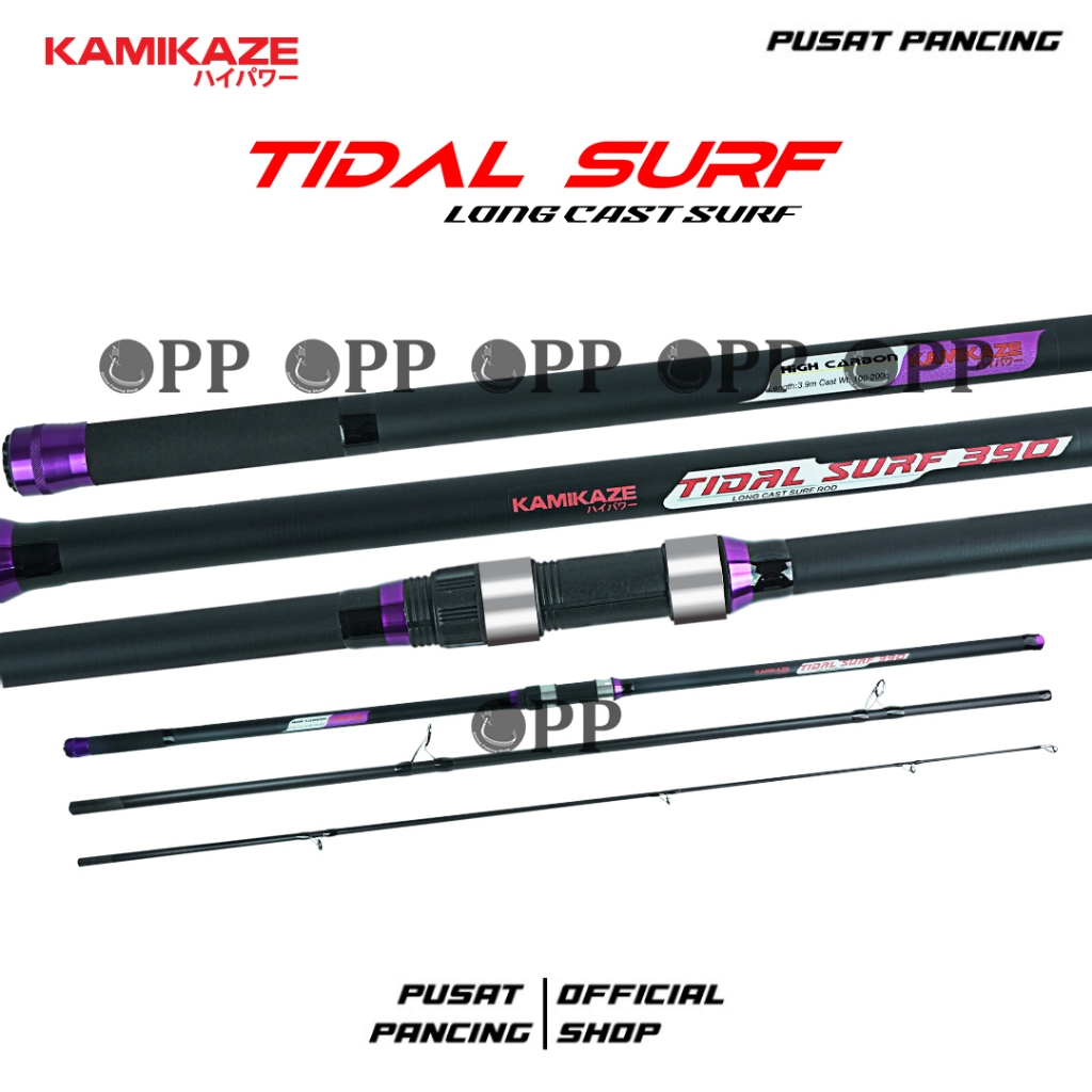 Jual KAMIKAZE Joran Spinning TIDAL SURF Hi-Carbon Blank Material Joran ...