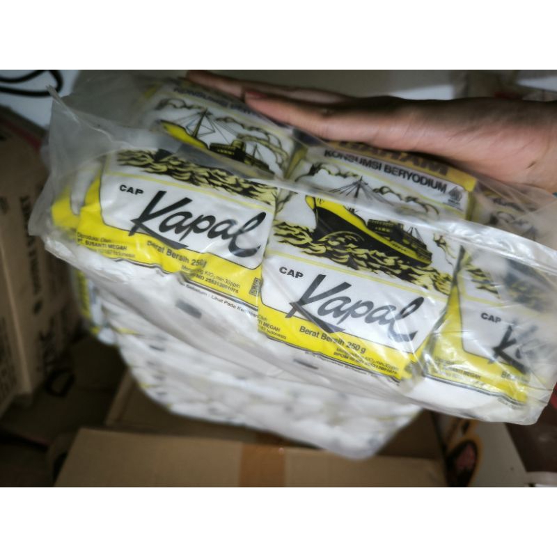 Jual Garam Cap Kapal 250gr 1 Ball Isi 40pcs | Shopee Indonesia
