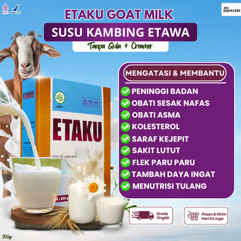 Jual Etaku Susu Kambing Untuk Peninggi Badan Menguatkan Tulang ...