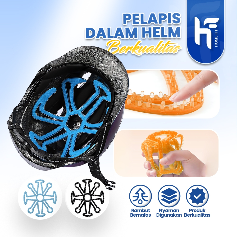 Jual Bantalan Helm Silikon Ventilate Silicone Flexible Helmet Pad ...