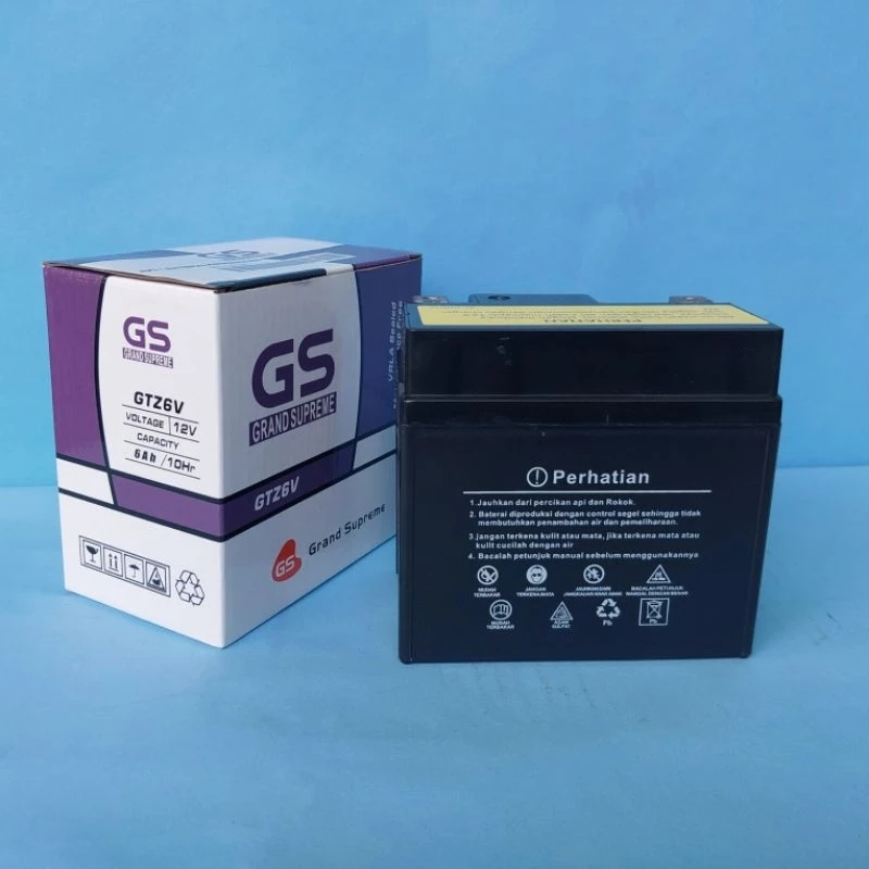 Jual AKI GS GTZ6V AKI KERING AKI GS Grand Supreme MOTOR PCX NMAX SONIC ...