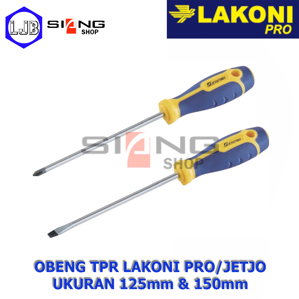 Jual Obeng TPR Plus dan Minus JETJO / LAKONI PRO | Shopee Indonesia