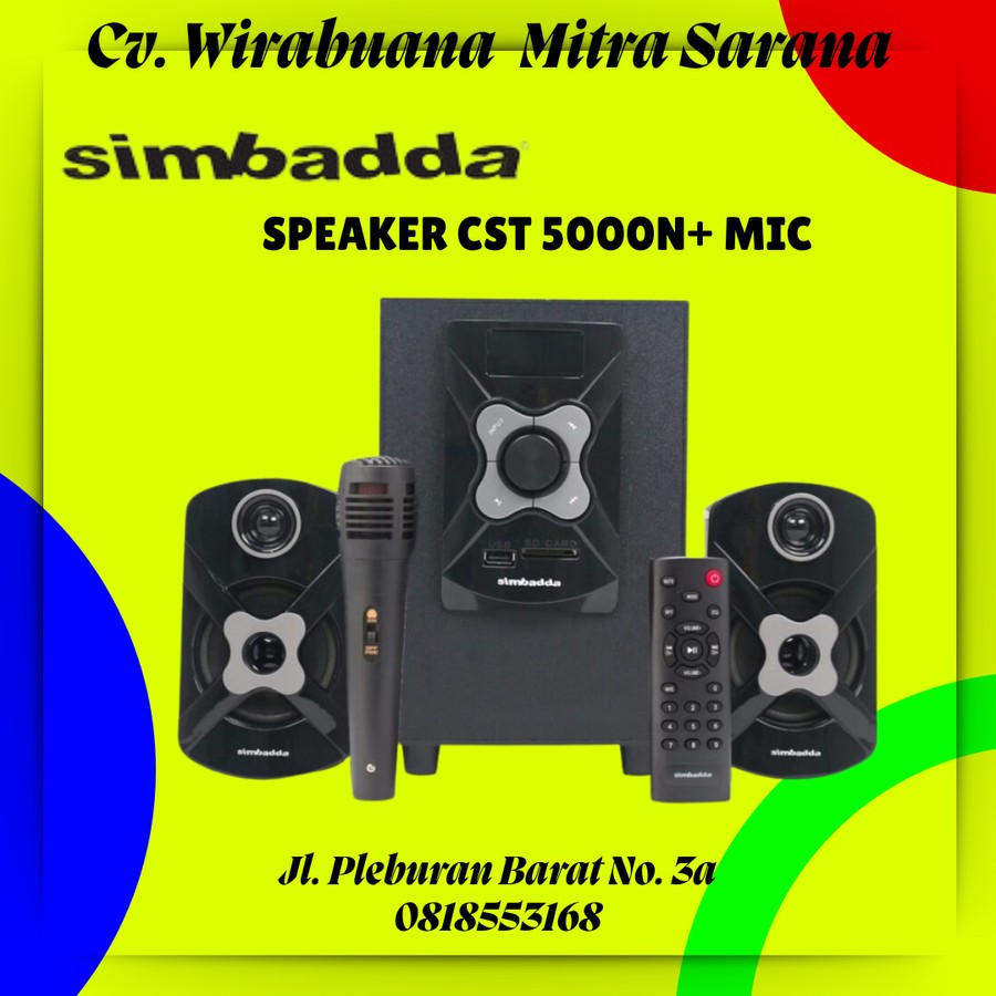 Jual Simbadda Speaker CST 5000 N+ New Design Edition (Mic, Remote) CST ...