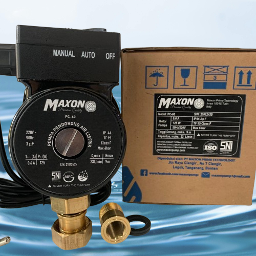 Jual POMPA AIR POMPA DORONG MAXON PC-60 (BOOSTER PUMP) | Shopee Indonesia