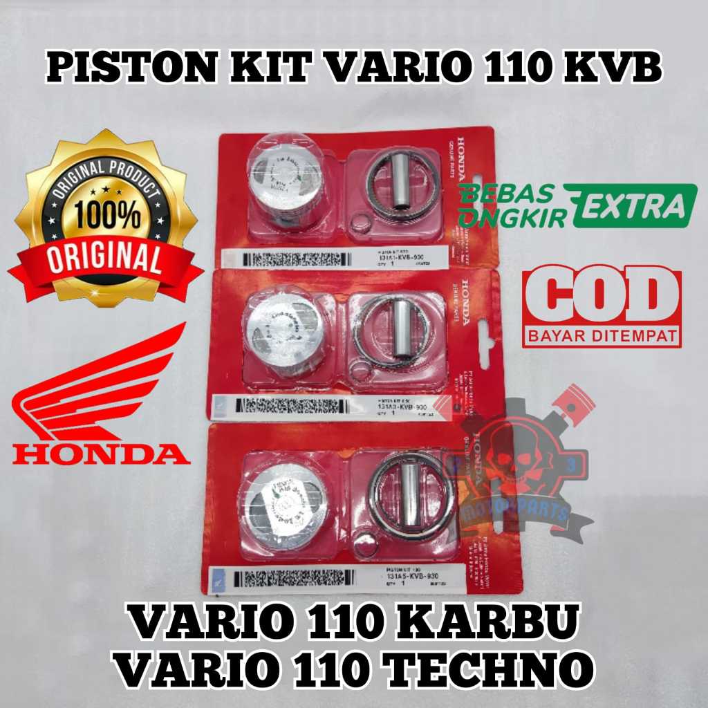 Jual PISTON KIT VARIO 110 KVB STD VARIO 110 KARBU VARIO 110 TECHNO ...