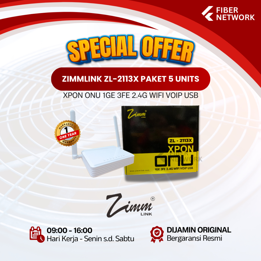 Jual ZIMMLINK XPON ONU ZL-2113X Support ONT EPON & GPON 1GE 3FE 2,4G ...