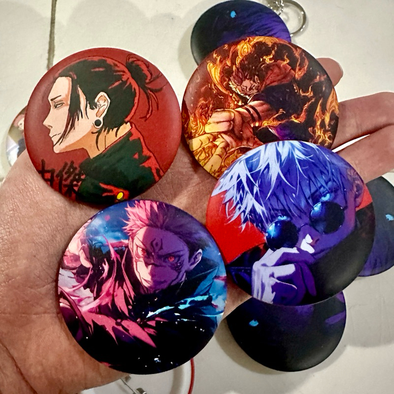 Jual LIMITED Jujutsu Kaisen Button Pin - Satoru Gojo Suguru Geto Sukuna ...