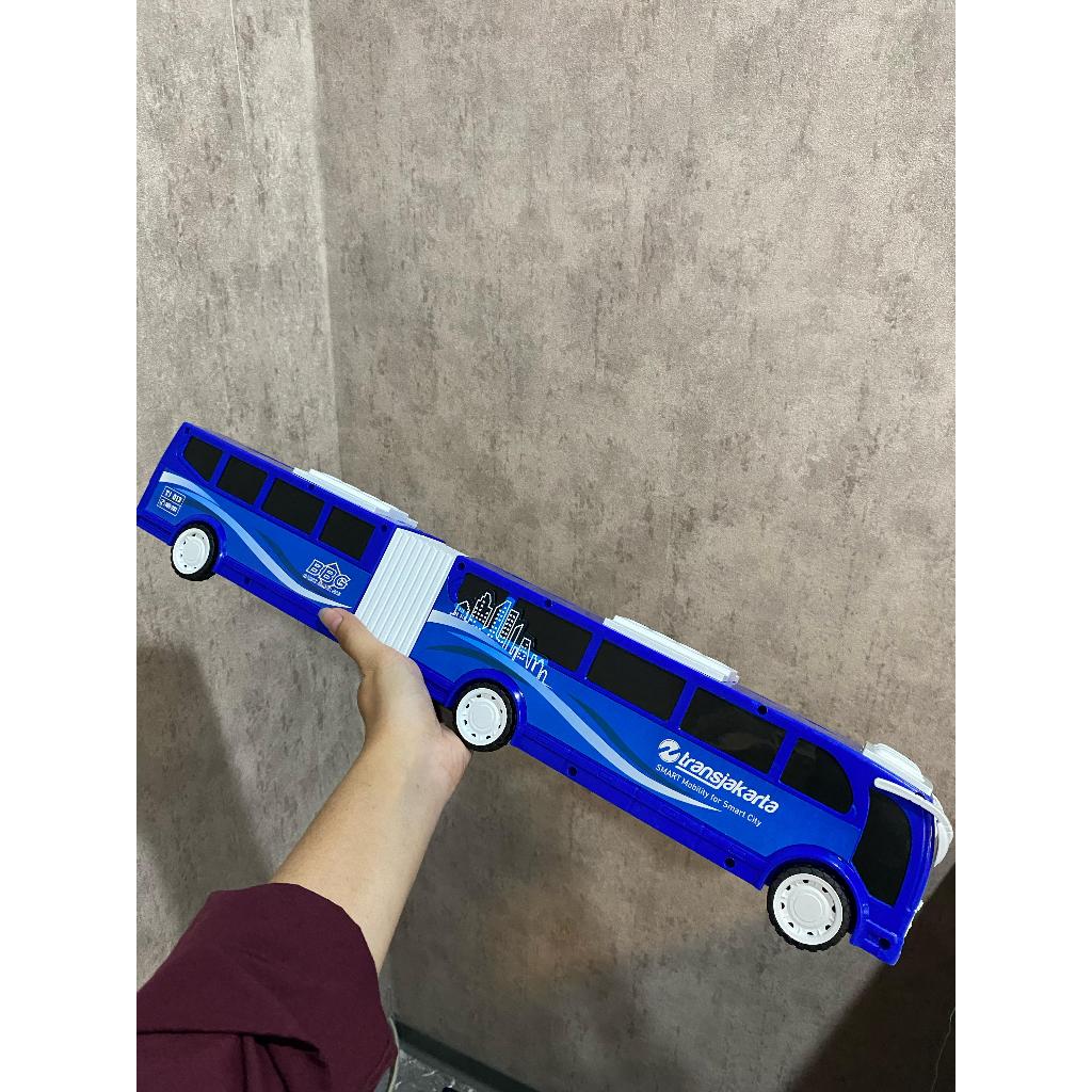 Jual Mainan Bus Transjakarta Roda Friction Mobilan Anak | Shopee Indonesia