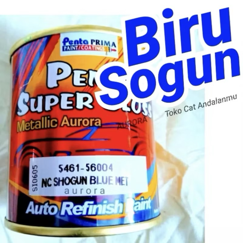 Jual Cat Penta Super Gloss NC Shogun Blue Met 200ml Biru Metalik Motor ...