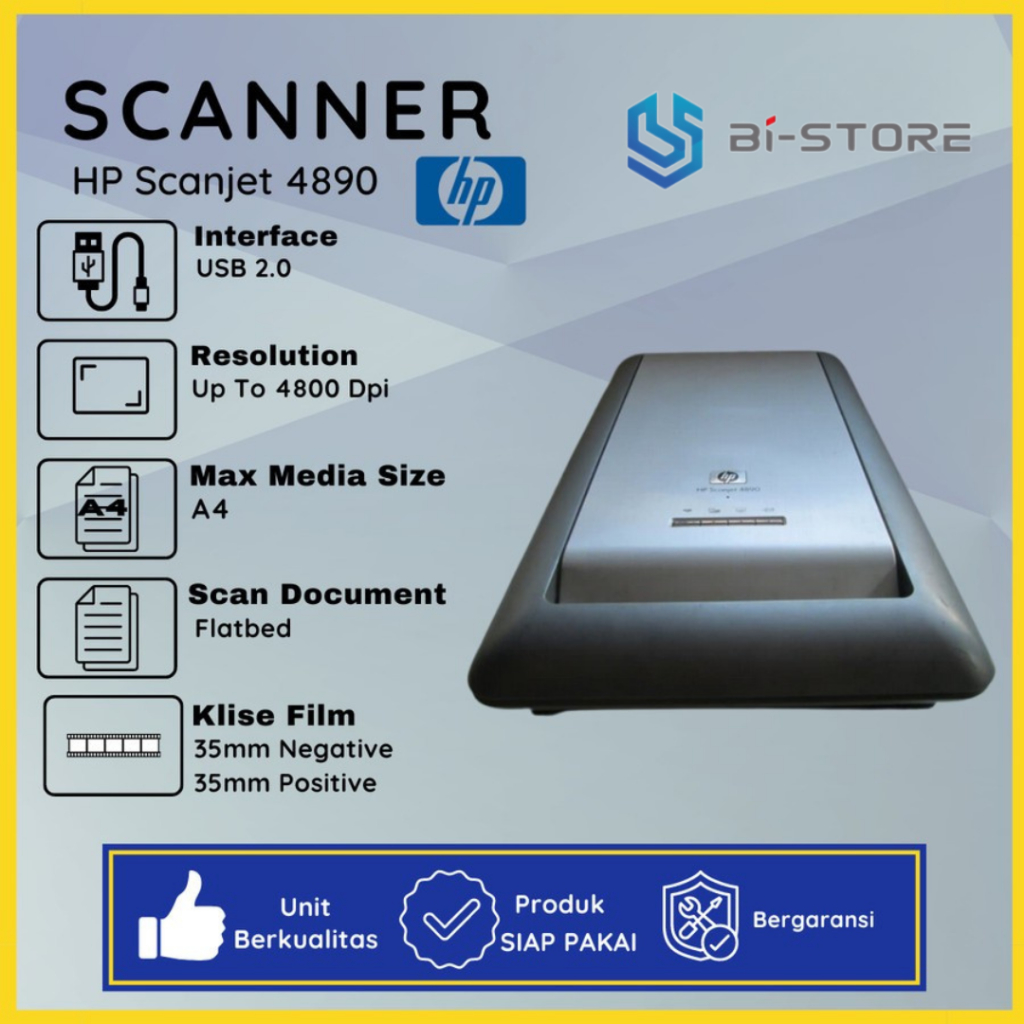 Jual Scanner HP Scanjet 4890 Scan Berwarna Support Dokumen n Foto ...