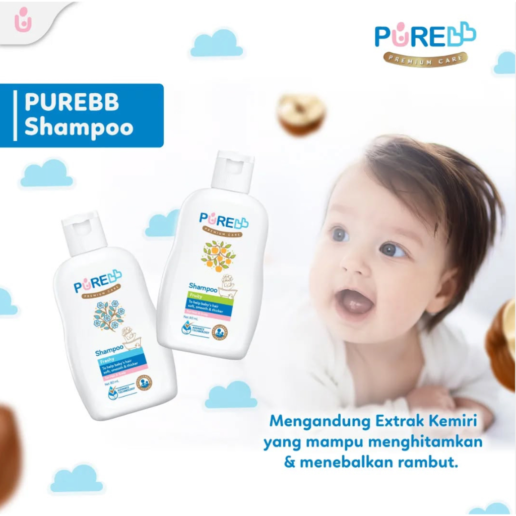 Jual PURE BB Shampoo Freshy Fruity untuk Bayi Tanpa SLS 230 ml / 450 ml ...