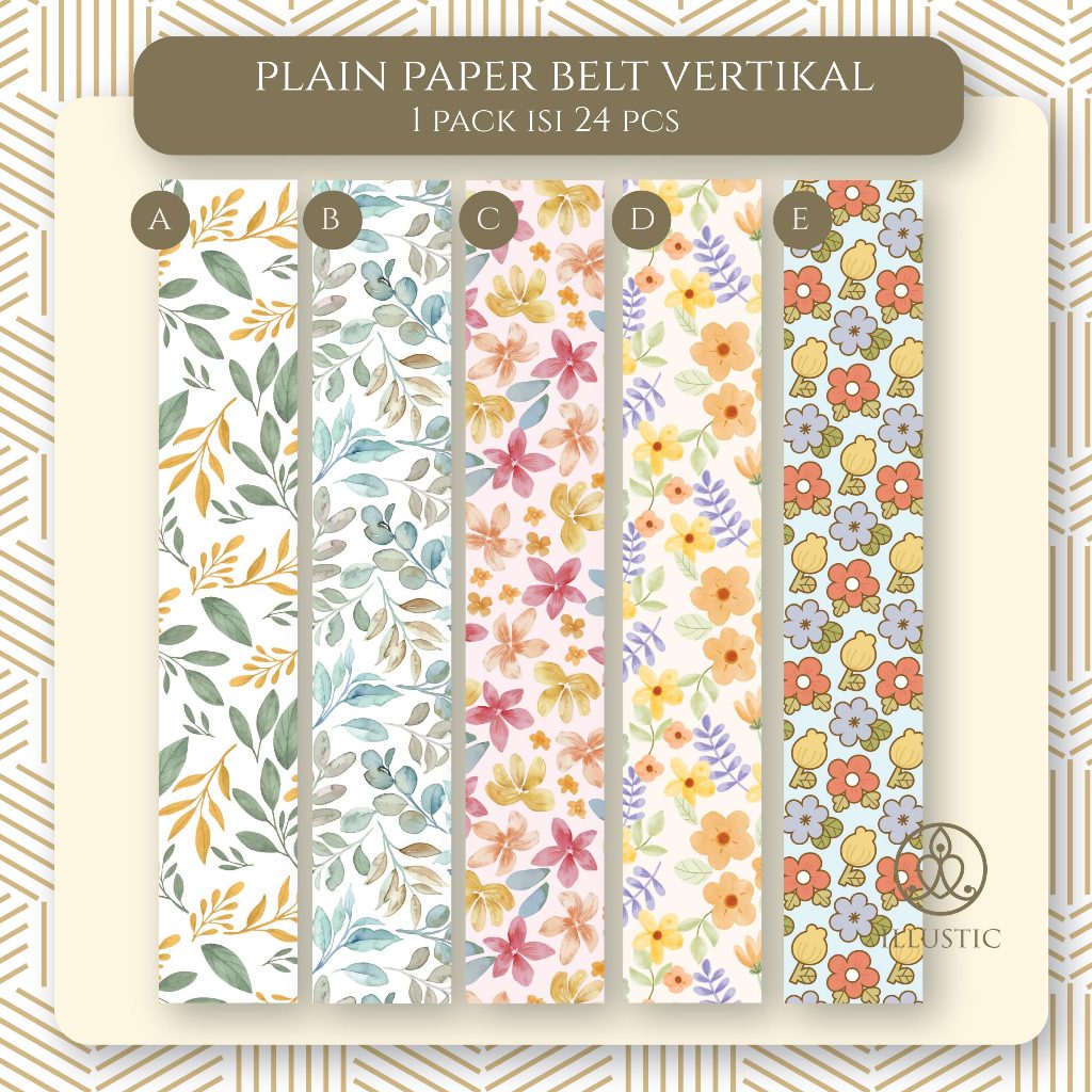 Jual Paper Belt Polos Fancy All Occasion untuk hampers vertikal (isi 24 ...