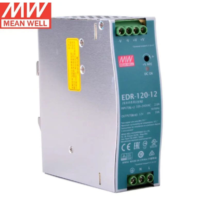 Jual MEAN WELL MEANWELL EDR 120-12 120W 12V DC 10A INDUSTRIAL DIN RAIL PSU | Shopee Indonesia