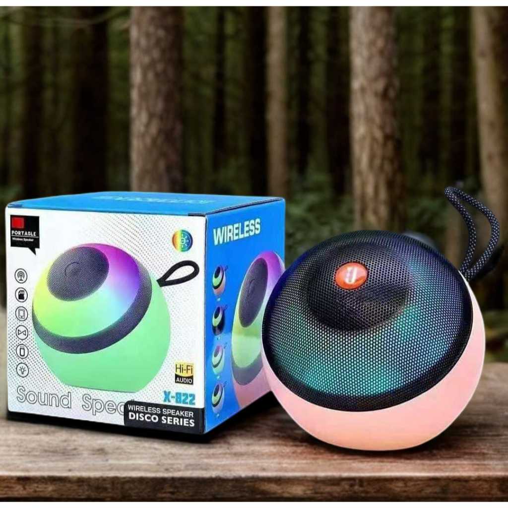 Jual Speaker Disco Portable Wireless X-822 Disco Series With Hi-Fi ...
