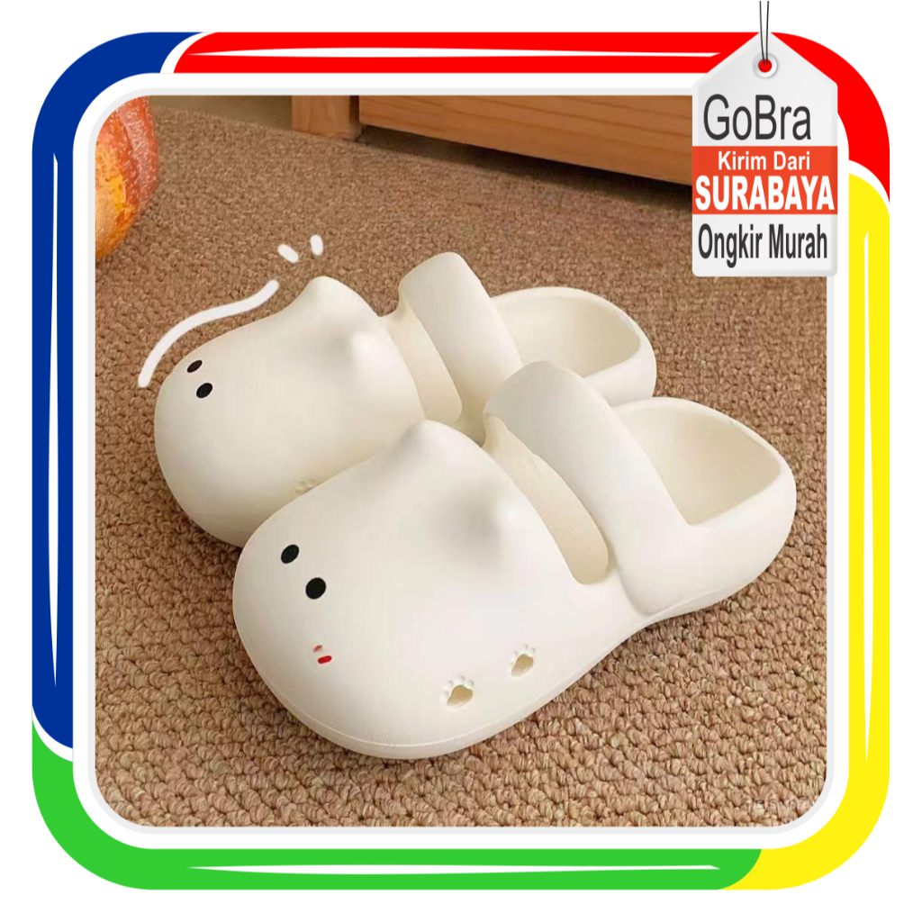 Jual Gobra ♕ SA054 Sandal Wanita Slop Motif Eyes Lucu Warna Lucu Sendal Rumah Motif Sandal Cewek ...
