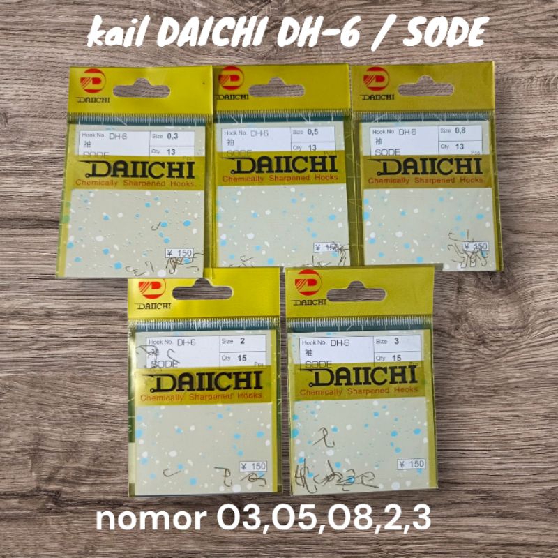Jual kail pancing merk DAICHI DH-6 / SODE nomor 03,05,08,2,3 | Shopee ...