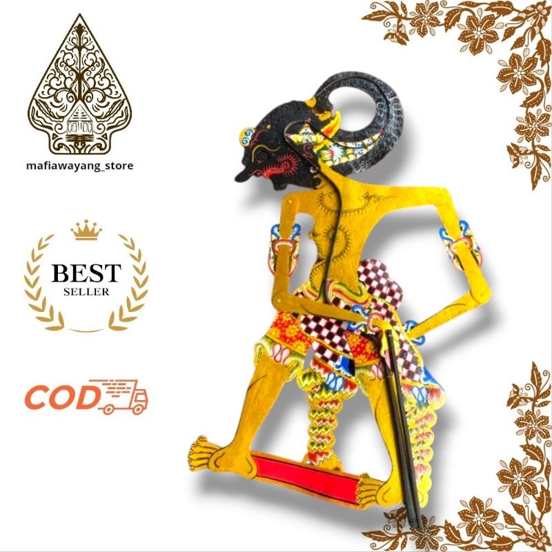 Jual Wayang Kulit Bima Bimo Werkudara -+60cm Standar Dalang | Shopee ...
