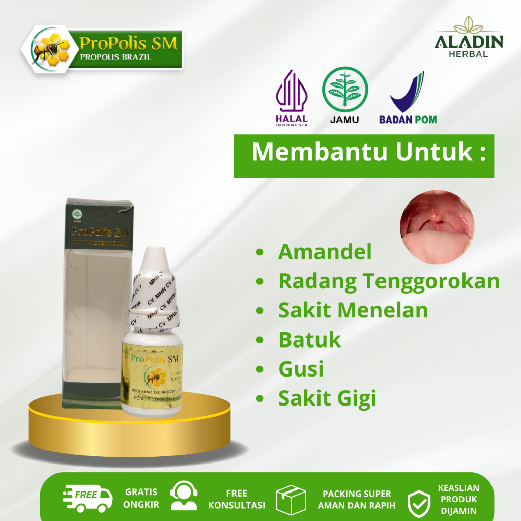 Jual Propolis SM-Obat Penghancur Amandel,Radang Tenggorokan,Sakit ...