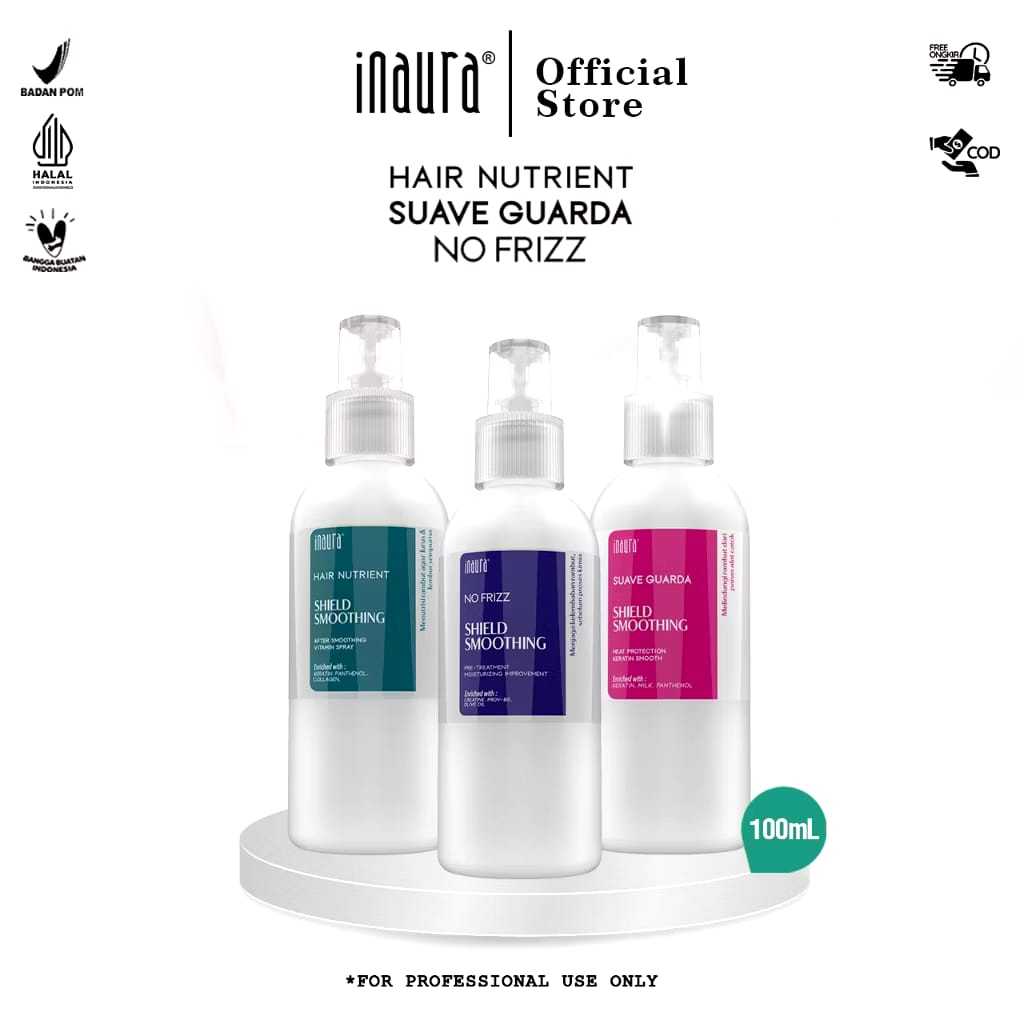 Jual Inaura shield smoothing series (No frizz, Suave Guarda, Hair ...