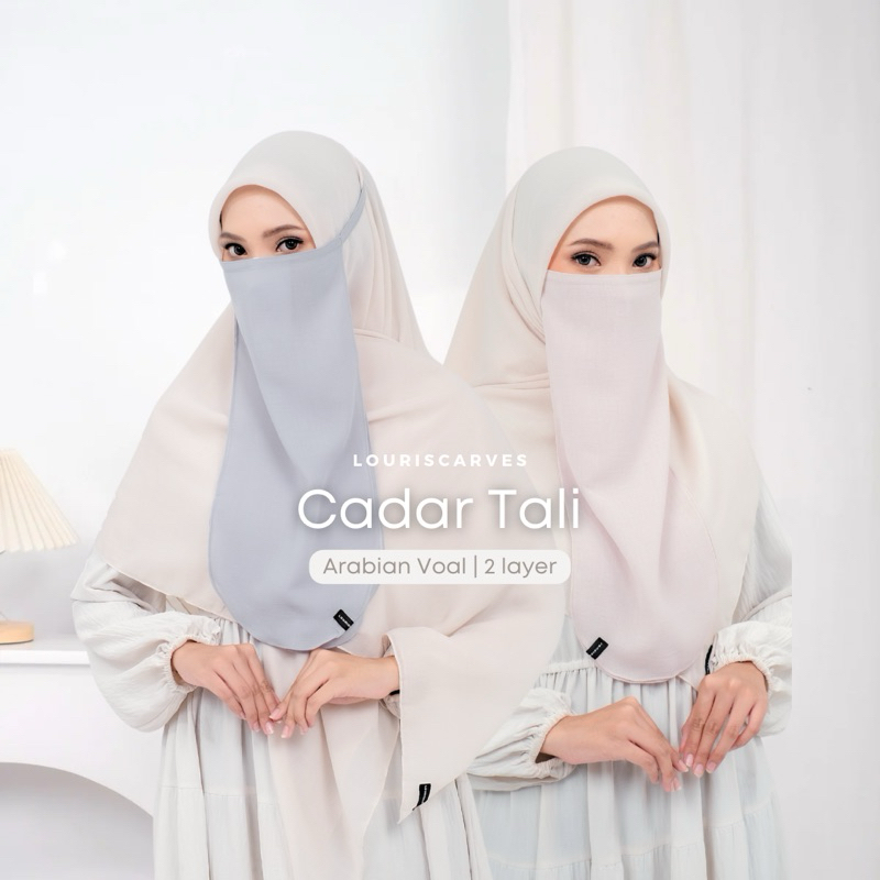 Jual Louriscarves - Cadar Tali Niqab 2 Layer Arabian Voal | Shopee Indonesia