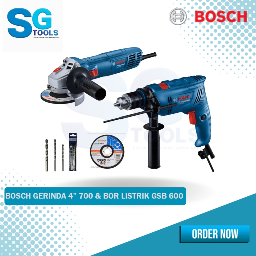 Jual Bosch Gerinda tangan 4" Bosch GWS 700 - angle grinder 4"- gerinda ...