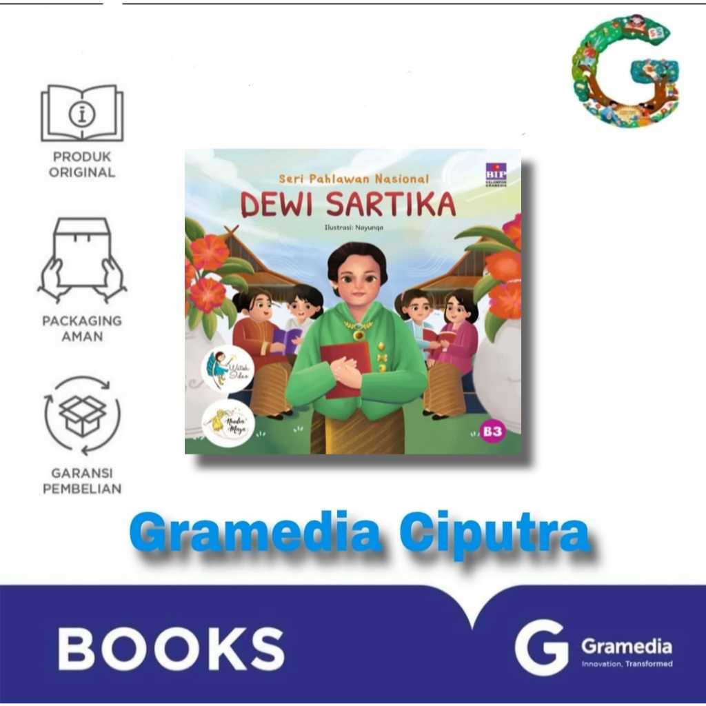 Jual GRAMEDIA CIPUTRA - Buku Buku Seri Pahlawan Nasional: Dewi Sartika by Watiek Ideo & Nindya ...