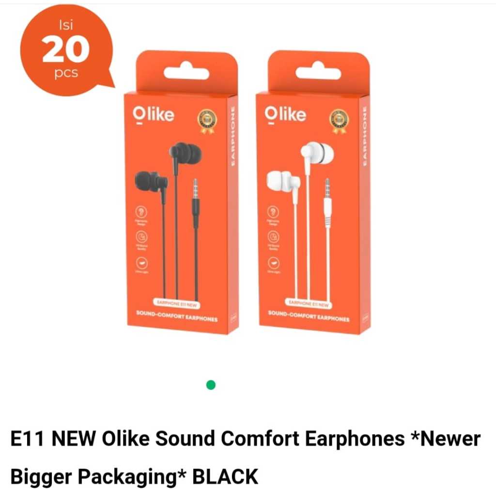 Jual Olike E11 New Headset Handsfree Earphone Sound Comfort HD Sound ...