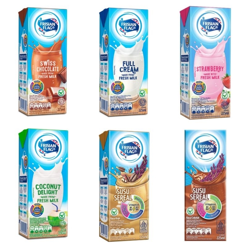 Jual Frisian Flag Susu UHT Kotak 225 ml | Shopee Indonesia