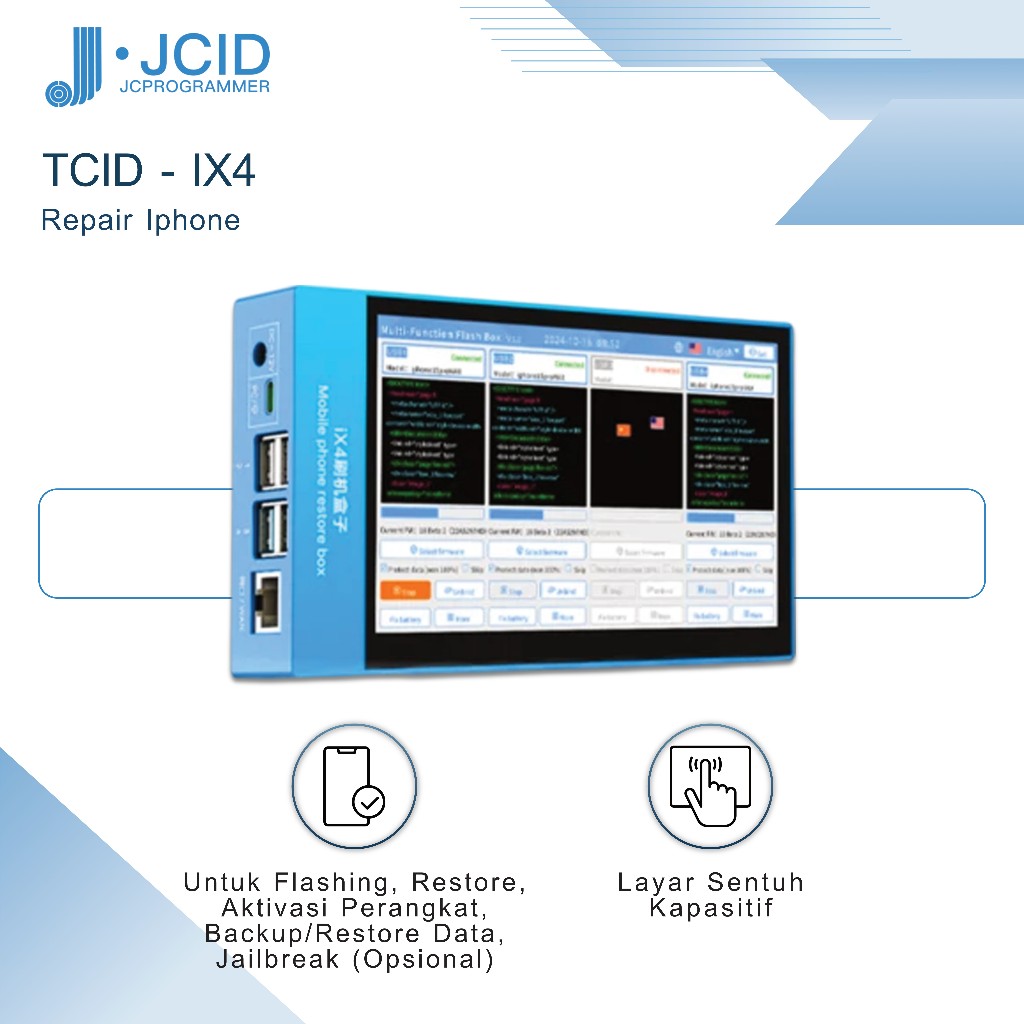 Jual ALAT SOFTWARE JCID TCID - IX4 FLASH BOX ORIGINAL | Shopee Indonesia