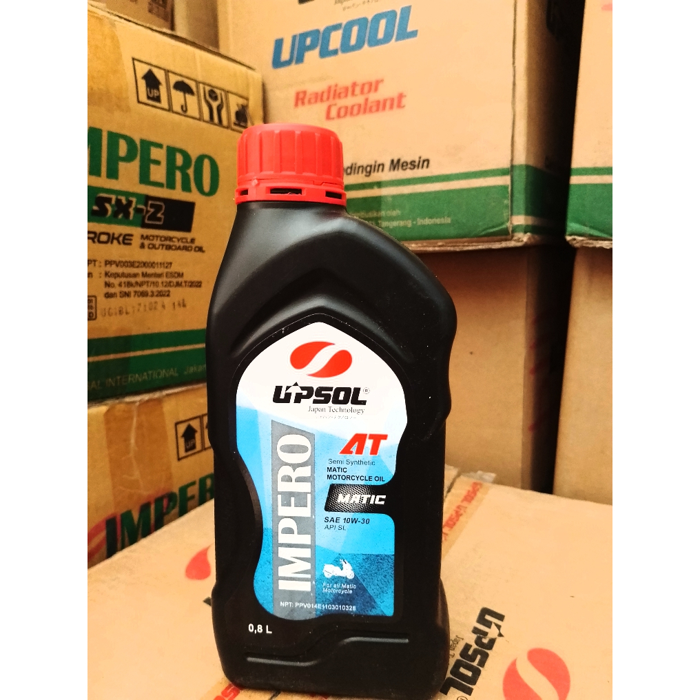 Jual OLI MESIN MOTOR MATIC 10W - 30 0.8ML (UPSOL) | Shopee Indonesia