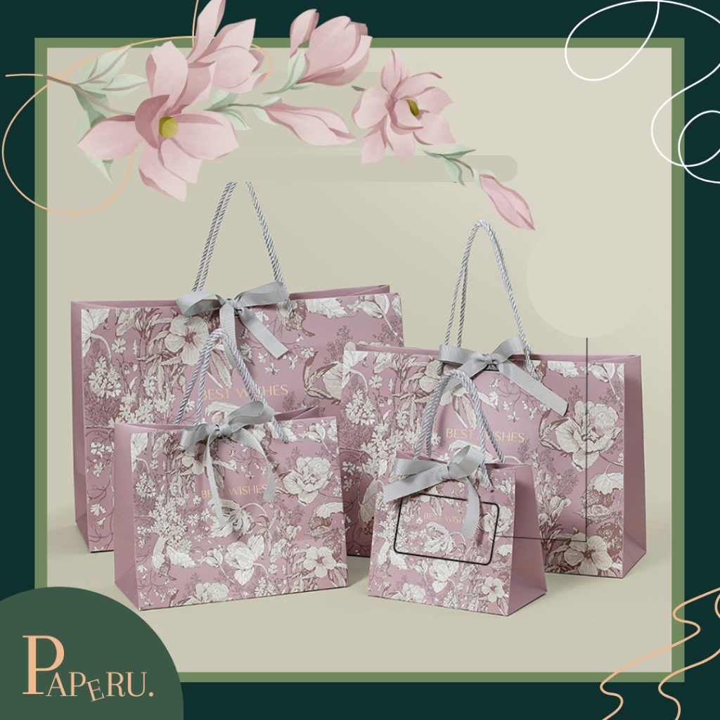 Jual [PAPERU] Spring Dawn Blossoms Premium Paper Bag Premium Luxury ...