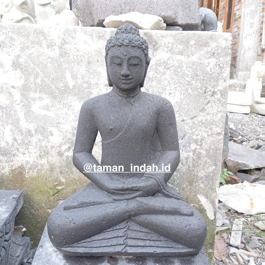 Jual Patung Budha Batu Lava Merapi Minimalis (Free Ongkir Se ...