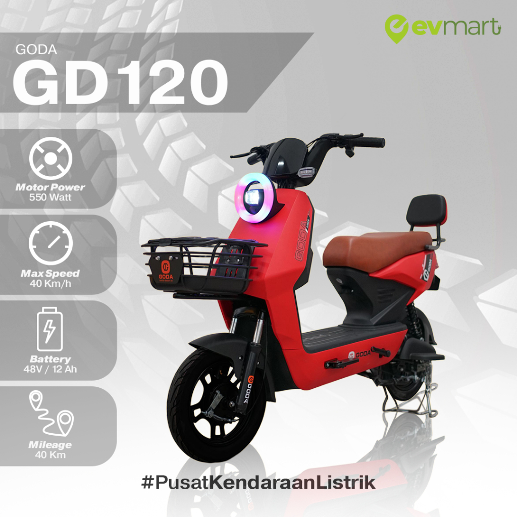 Jual SEPEDA LISTRIK GODA GD120 CYBER | Shopee Indonesia