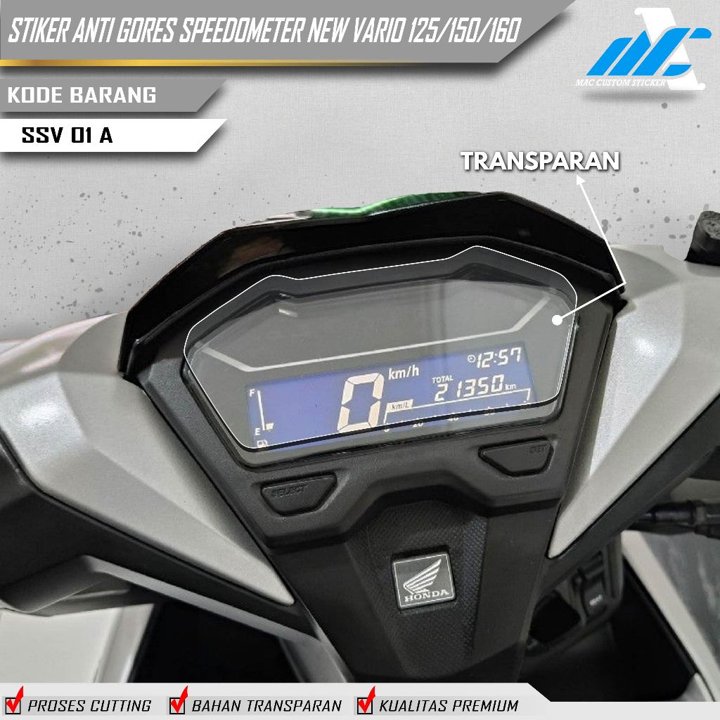 Jual Stiker Anti Gores Spidometer Speedometer Vario 125 / 150 / 160 ...