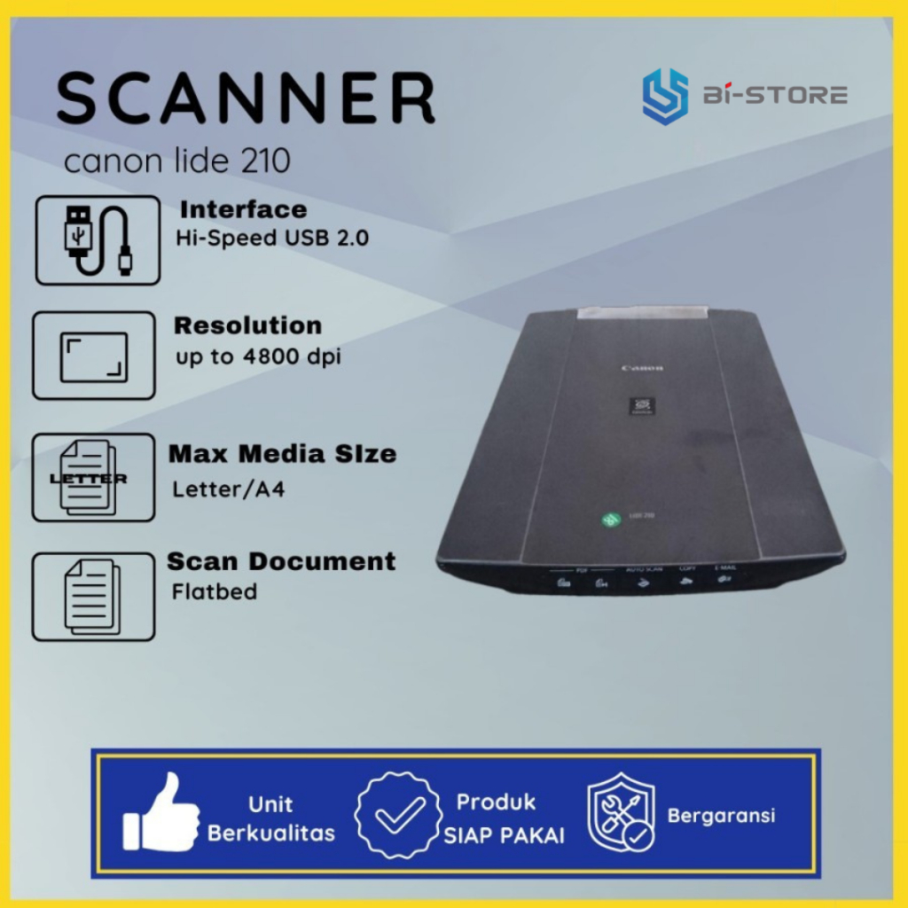 Jual Scanner A4 Canon Canoscan Lide 210 Siap Pakai Fungsi Normal ...
