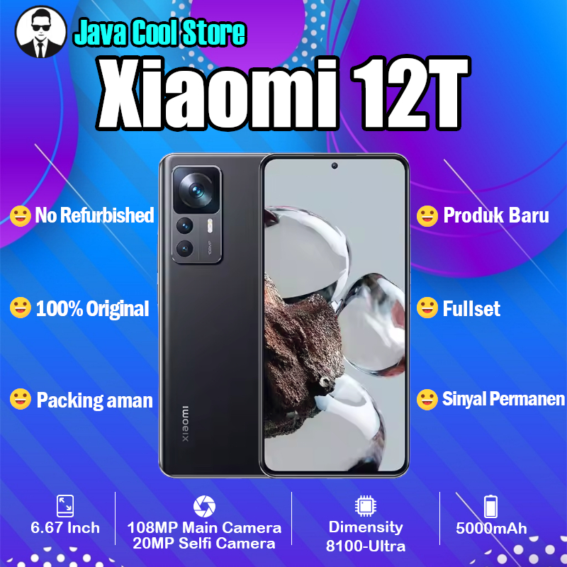 Jual XIAOMI 12T 5G NEW ORIGINAL100% 8/128GB 8/256GB FULLSET NFC ...