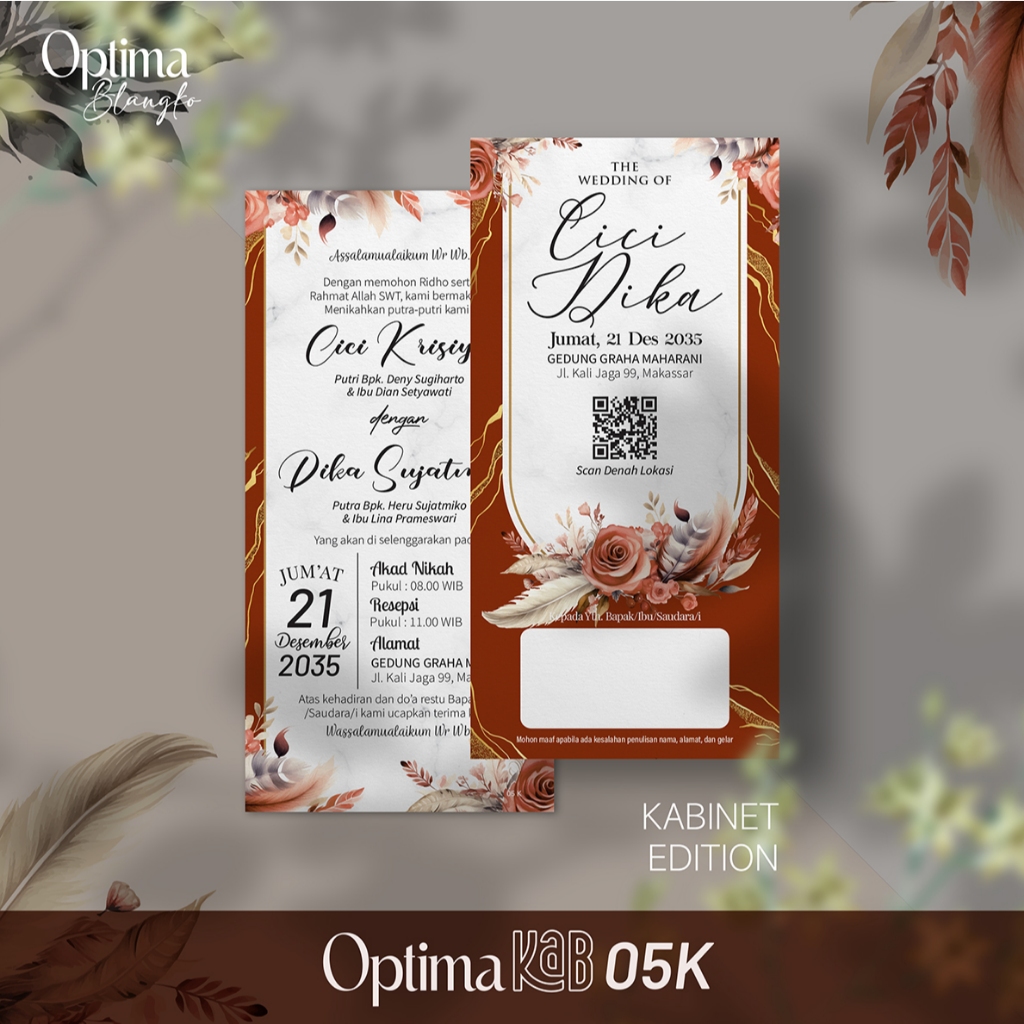 Jual Optima Kabinet 01 K - 06 K | Blangko Undangan | Blangko Undangan Murah | Free File Setting ...