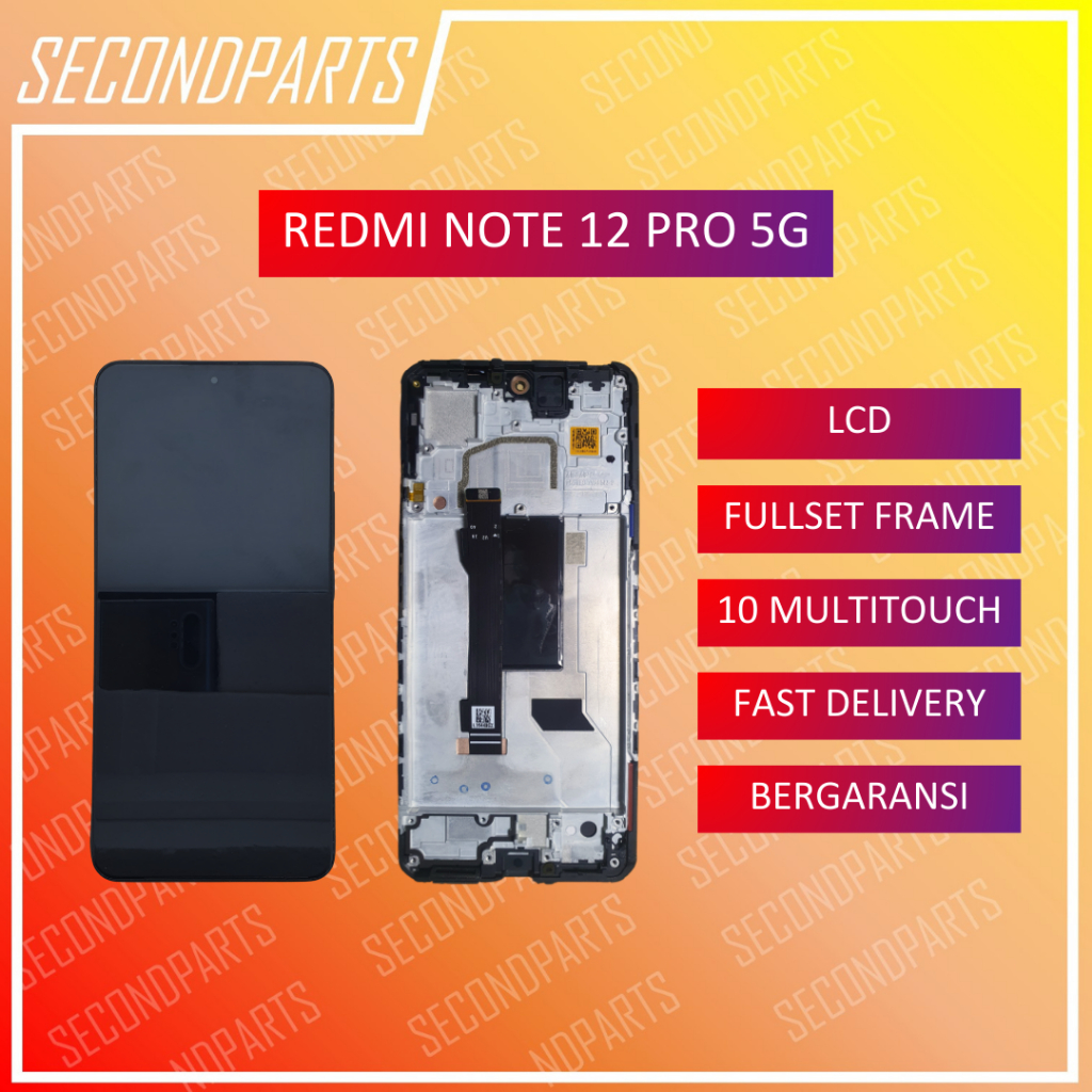 Jual LCD FULLSET FRAME XIAOMI REDMI NOTE 12 PRO 5G / POCO X5 PRO 5G ...