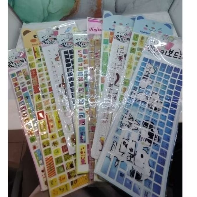 Jual sticker keyboard komputer stiker laptop stiker keyboard komputer ...