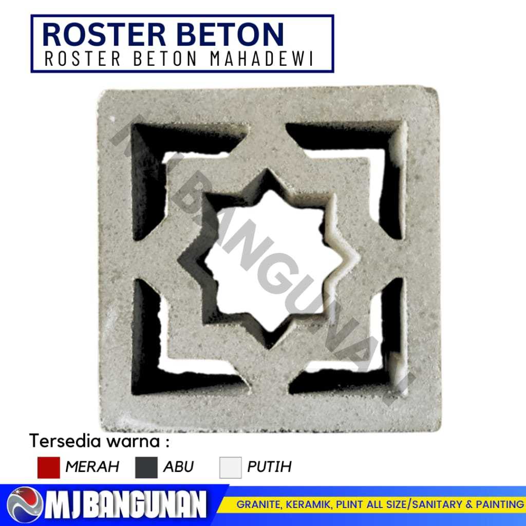 Jual Roster Beton Minimalis Ukuran 20x20 Roster Motif Mahadewi Warna ...